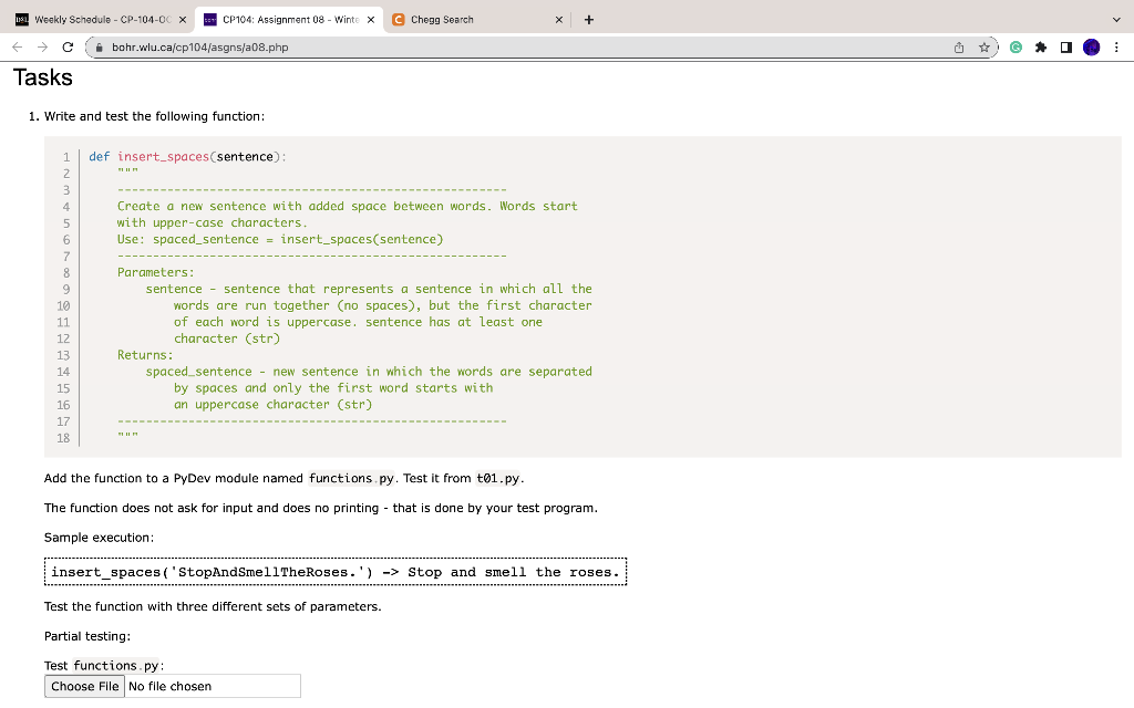 Solved 1. Write and test the following function: Add the | Chegg.com