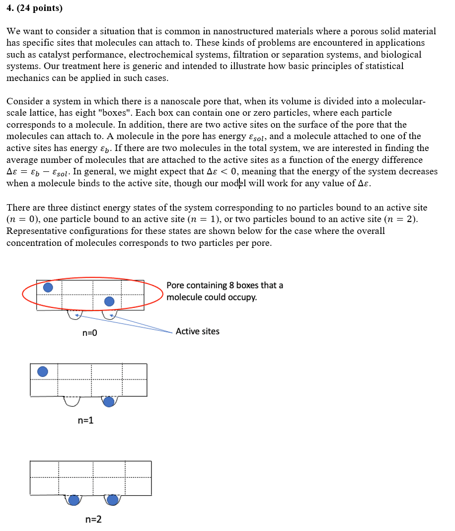 Solved 4. (24 points) We want to consider a situation that | Chegg.com