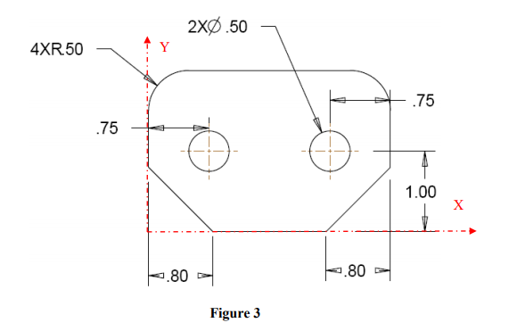 Solved Write an APT part program for the part profile shown | Chegg.com
