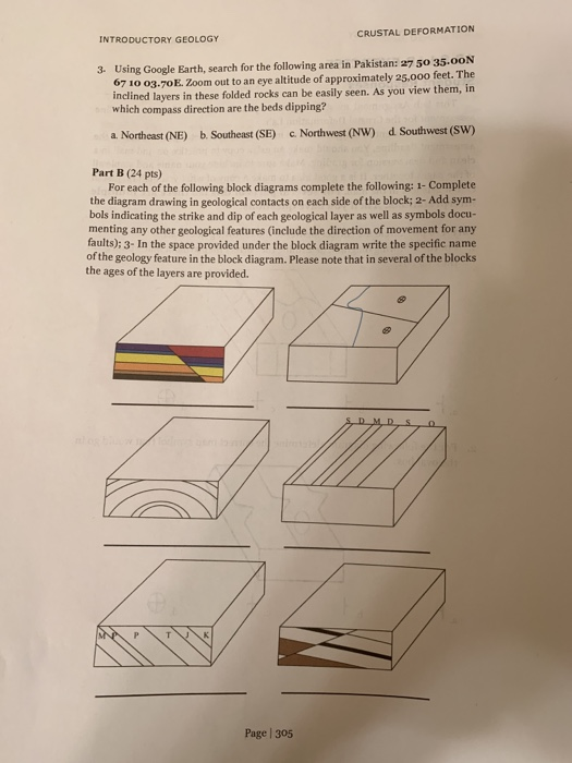 CRUSTAL DEFORMATION INTRODUCTORY GEOLOGY dh ooDn moc | Chegg.com
