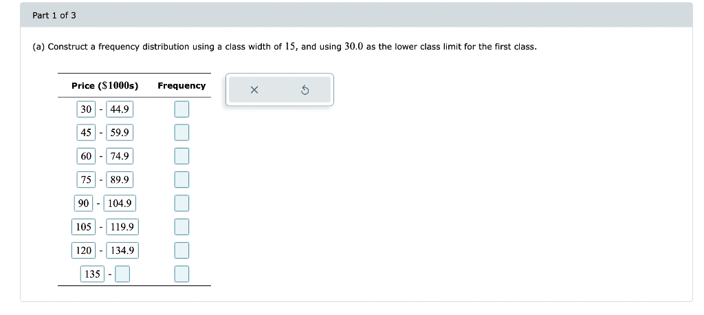 Solved BMW prices: The following table presents the | Chegg.com