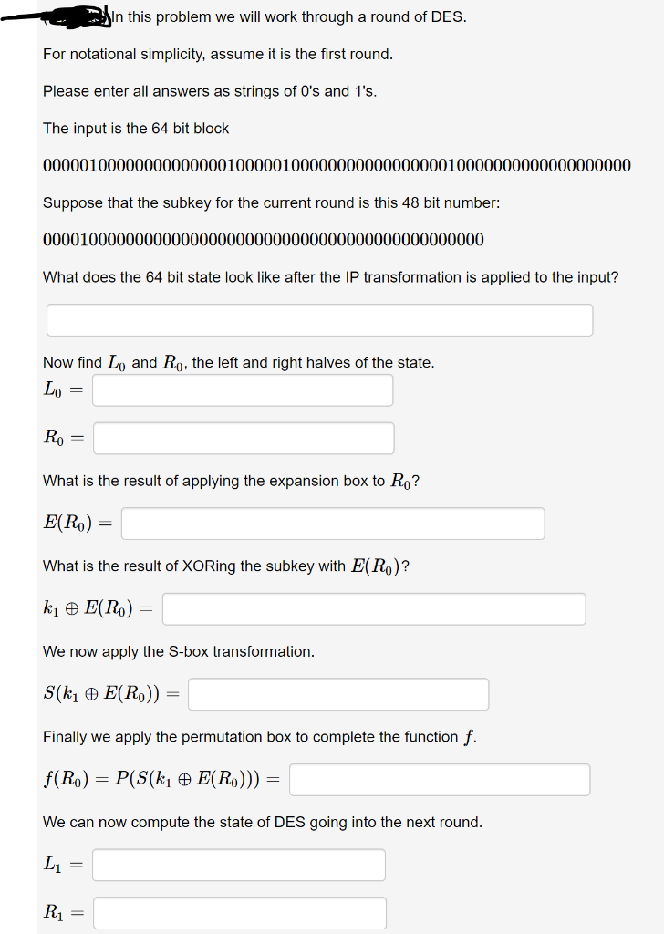 Solved The input is the 64 bit | Chegg.com