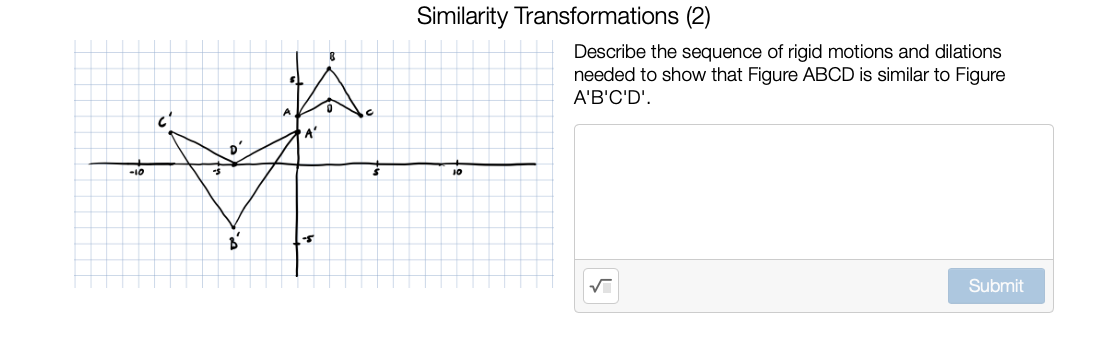 Solved Similarity Transformations (2) Describe the sequence | Chegg.com