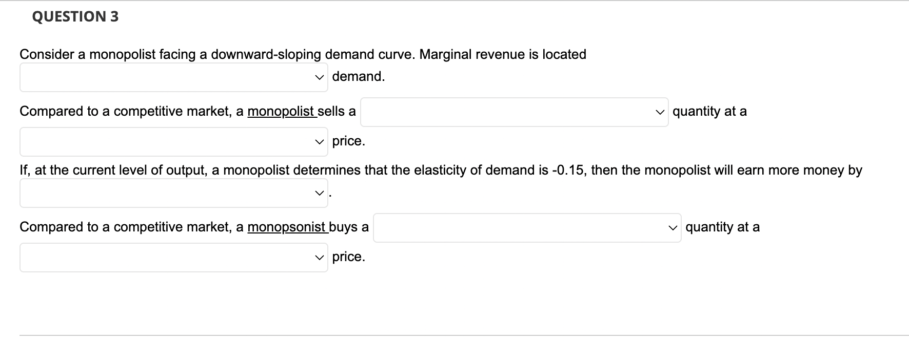 Solved Consider a monopolist facing a downward-sloping | Chegg.com