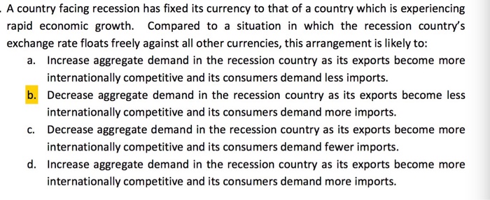 Solved The Central Bank policy reaction function is likely | Chegg.com