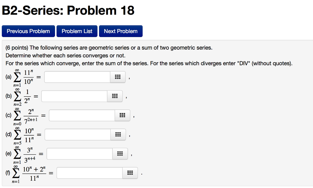 Solved B2-Series: Problem 18 Previous Problem Problem List | Chegg.com