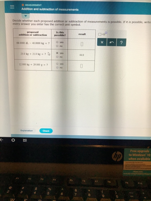 Solved O MEASUREMENT Addition and subtraction of | Chegg.com