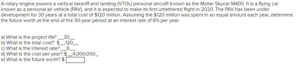 Solved A rotary engine powers a vertical takeoff and landing | Chegg.com