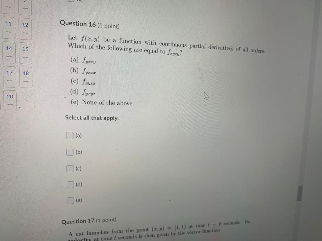 Solved The multiple choice may have more than 1 right answer | Chegg.com