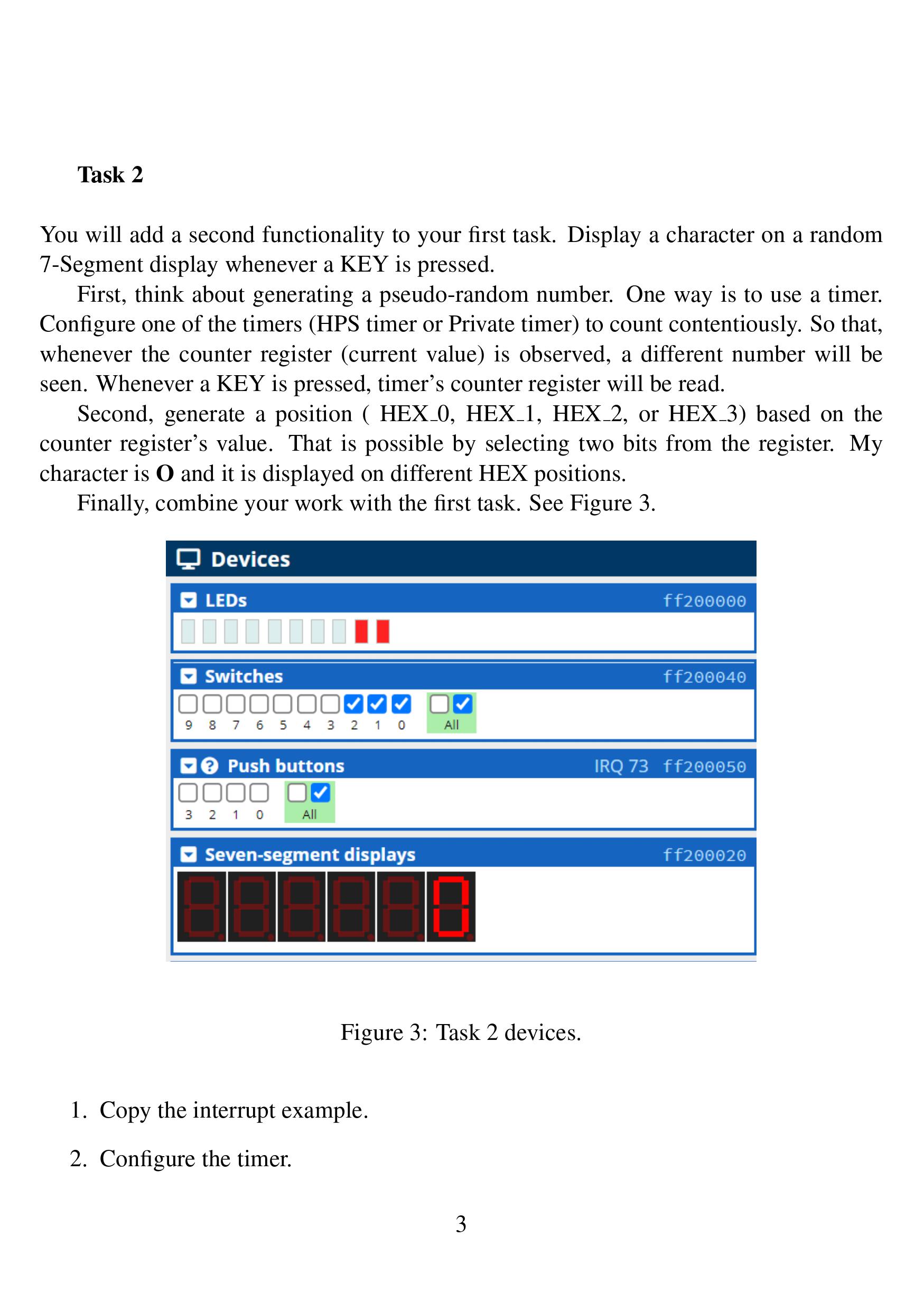 Solved Laboratory Exercise 8 Logic and Using Interrupts with | Chegg.com