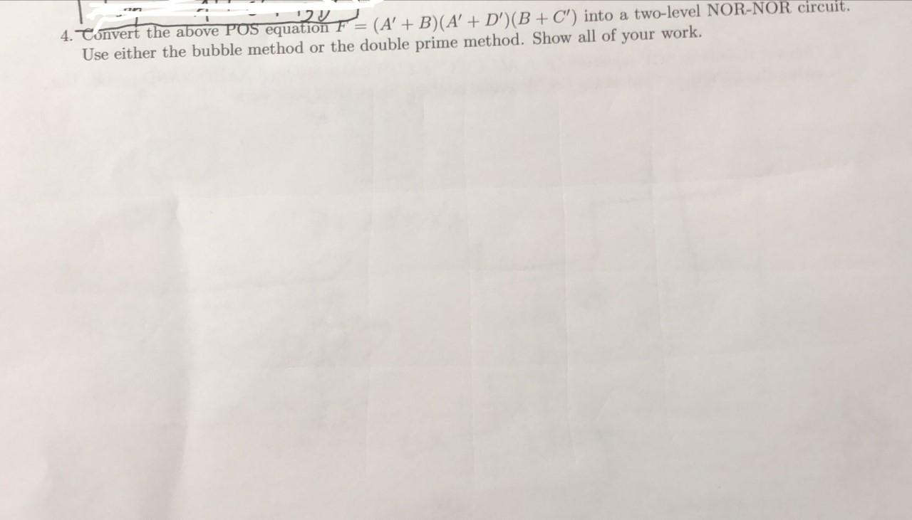 Solved 1. Convert the following SOP equation into a minimum | Chegg.com