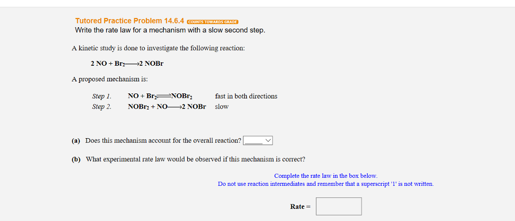 Solved Tutored Practice Problem 14.6.4 COUNTS TOWARDS GRADE | Chegg.com