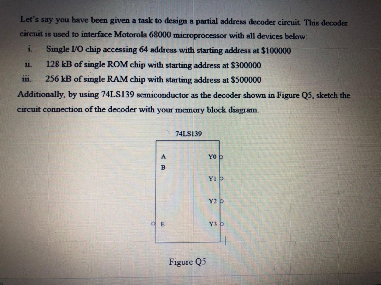 Solved Let's say you have been given a task to design a | Chegg.com