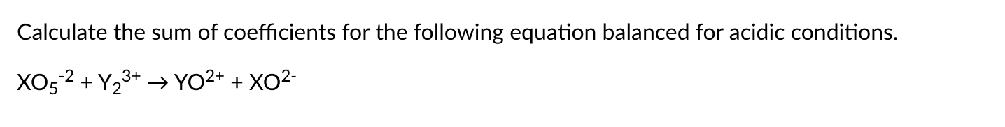 Solved Calculate the sum of coefficients for the following | Chegg.com