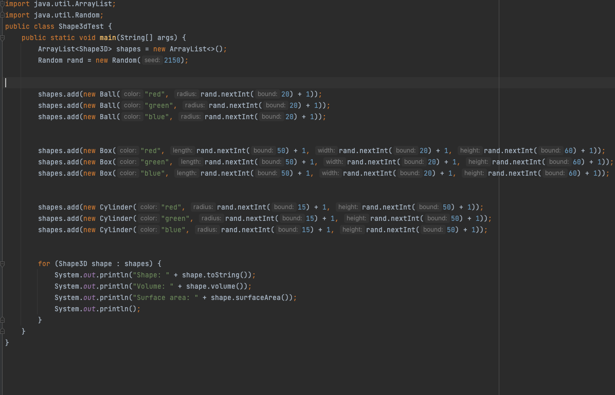 Solved public class Box extends Shape3D \{ 5 usages private | Chegg.com
