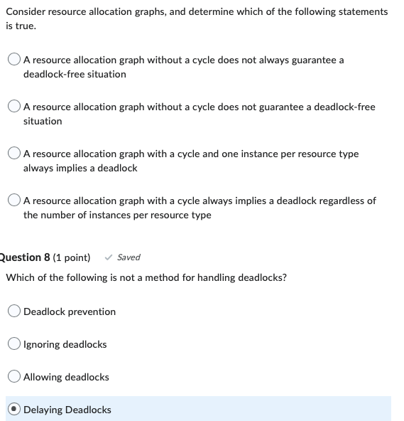 Solved Consider resource allocation graphs, and determine | Chegg.com