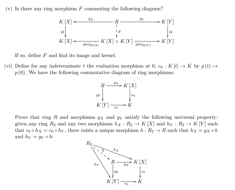 Solved Let K be a field and R = K [X, Y ] / (XY ). (all | Chegg.com
