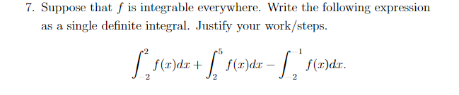 Solved Suppose that f ﻿is integrable everywhere. Write the | Chegg.com
