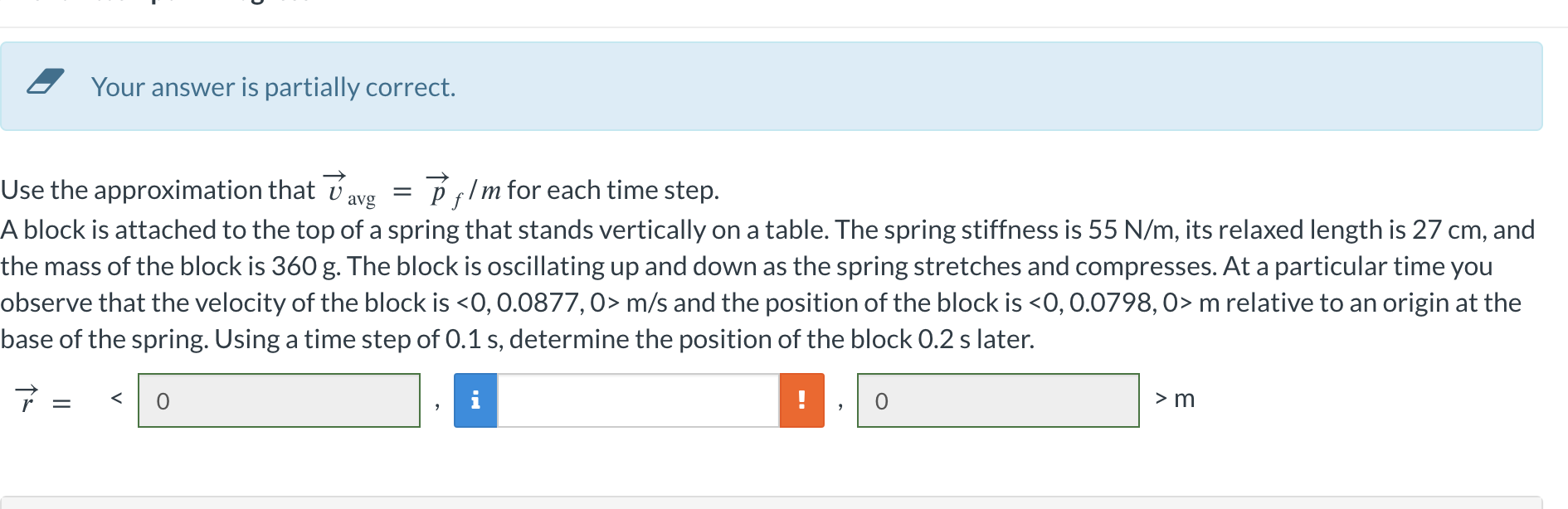 Solved Use the approximation that vec(v)avg =vec(p)fm ﻿for | Chegg.com