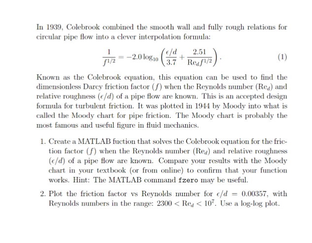 In 1939, Colebrook combined the smooth wall and fully | Chegg.com
