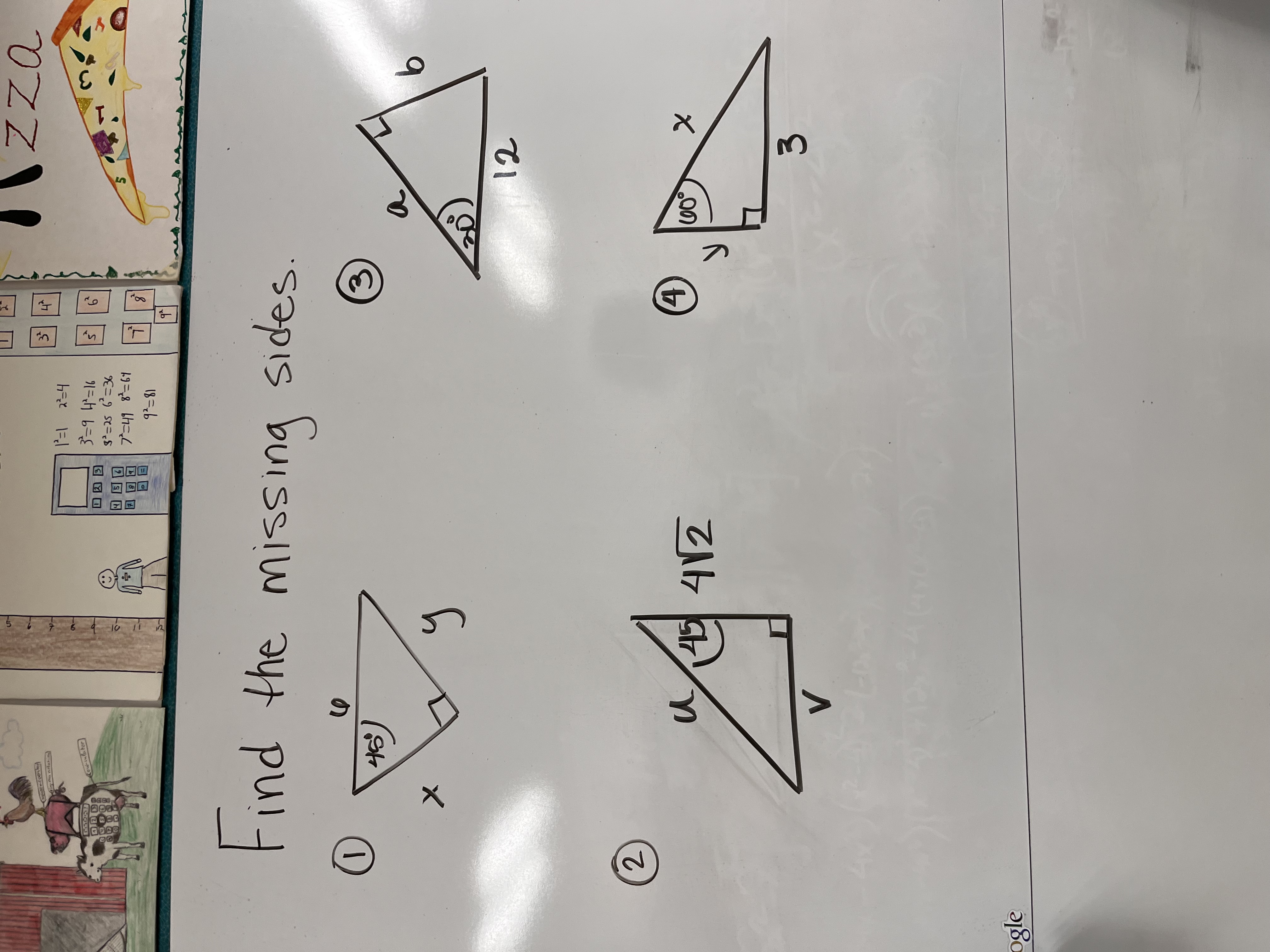 Solved Find the missing sides | Chegg.com