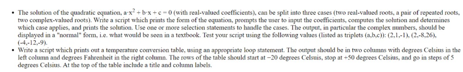 Solved - The solution of the quadratic equation, | Chegg.com