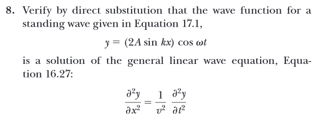 Solved Verify by direct substitution that the wave function | Chegg.com