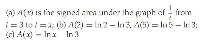 Solved For each area accumulation function A in Exercises | Chegg.com