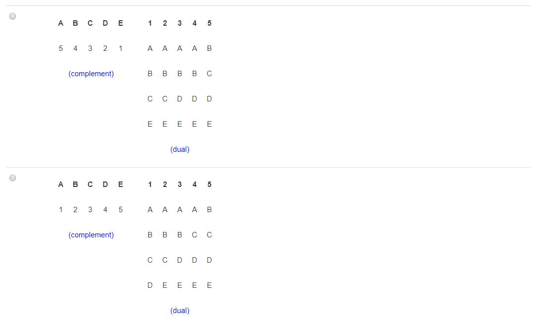 Solved Consider the given block design A below: А в со Е 1 1 | Chegg.com
