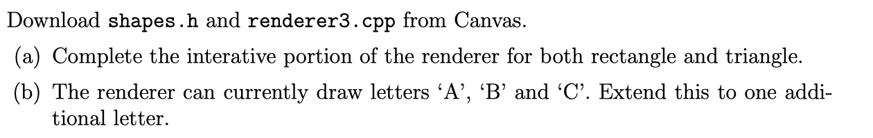 Solved C++ shapes.h: #include #include | Chegg.com