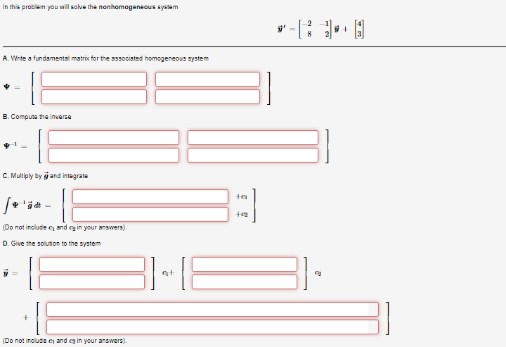 Solved In this problem you will solve the nonhomogeneous | Chegg.com