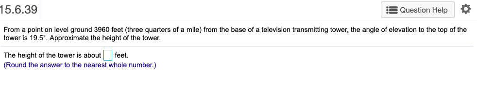 Solved 15.6.39 Question Help From a point on level ground | Chegg.com