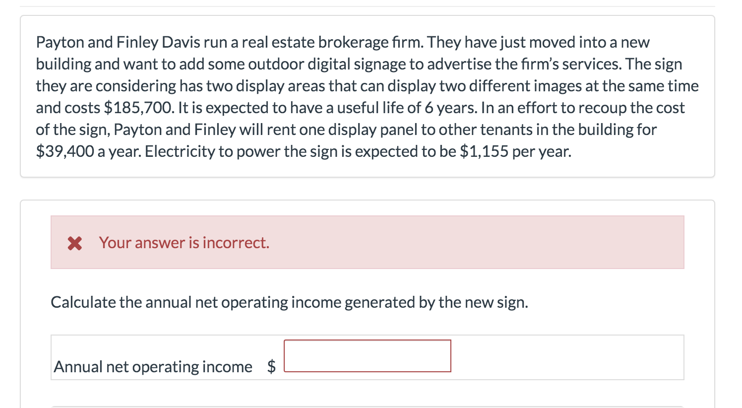 Solved Payton and Finley Davis run a real estate brokerage | Chegg.com