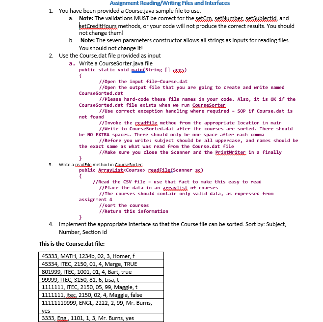 This is the Course.Java public class Course { | Chegg.com