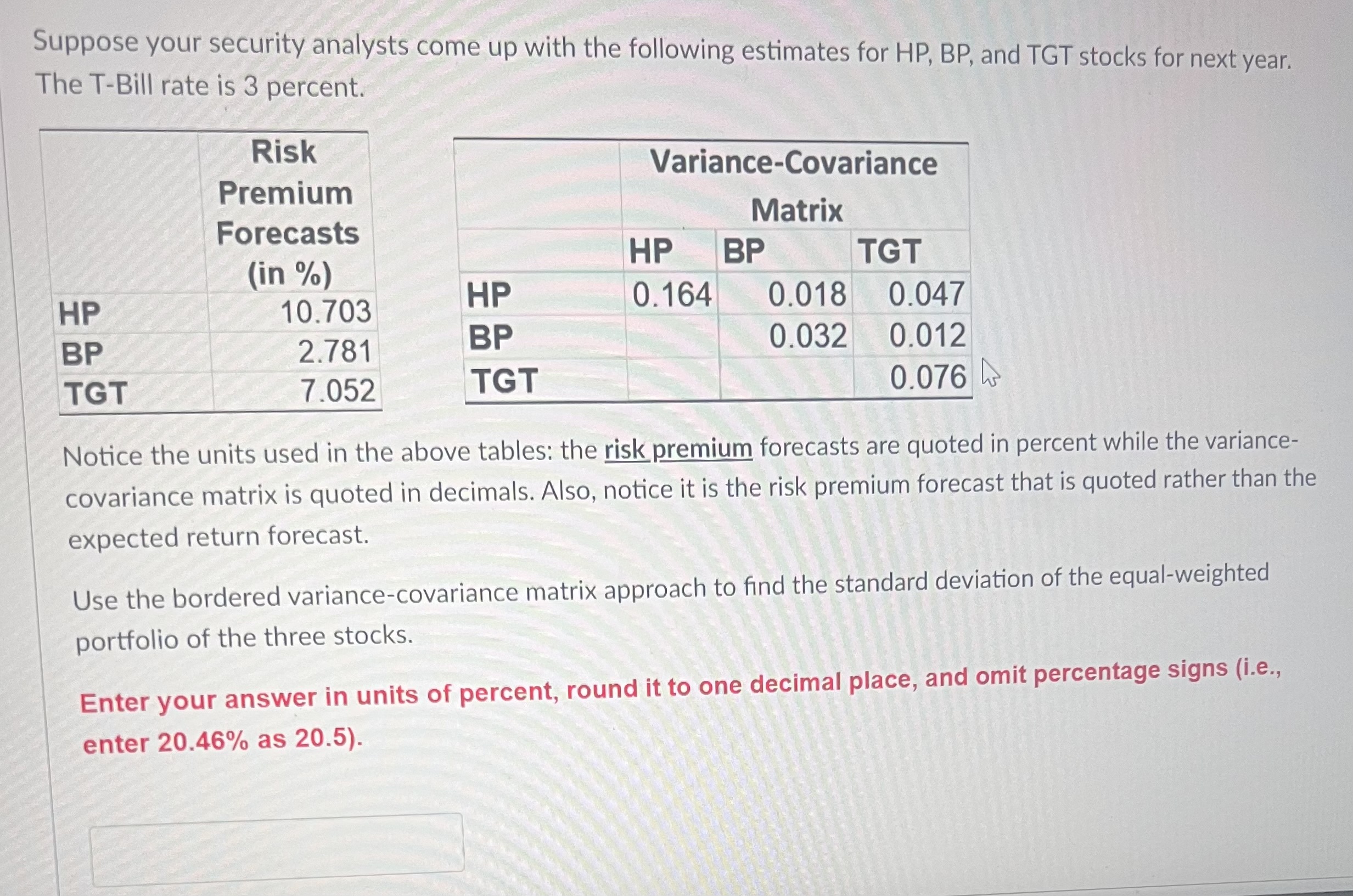 Solved Suppose your security analysts come up with the | Chegg.com