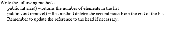 Solved package Input; public class MyLinkedList { | Chegg.com