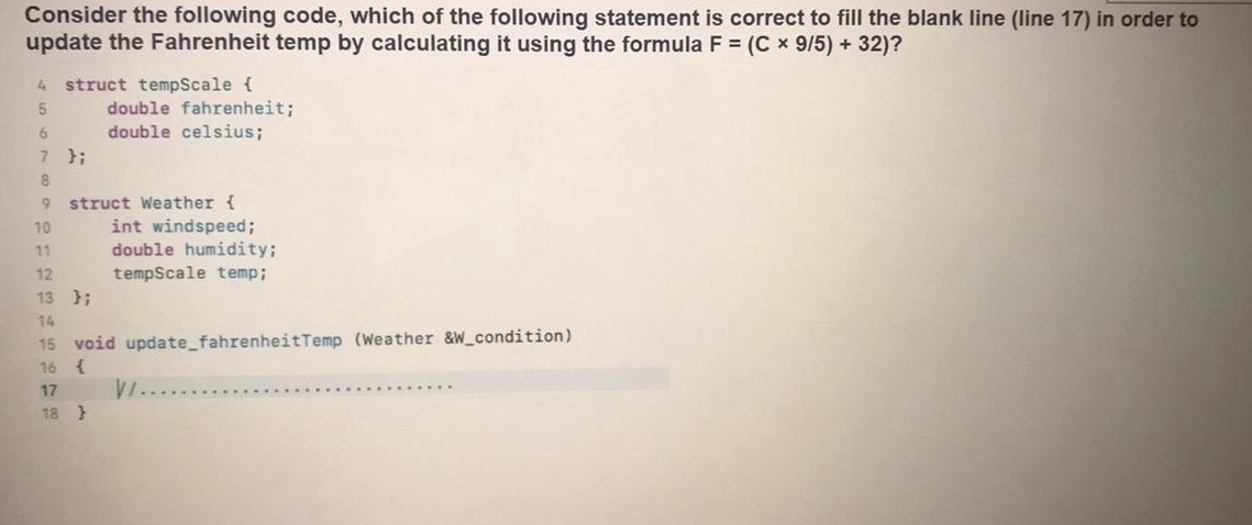 Solved Consider the following code, which of the following | Chegg.com