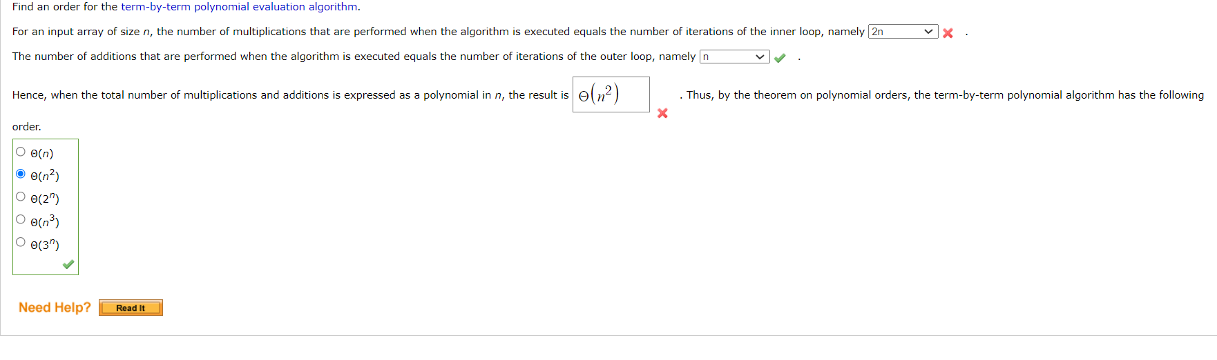 Solved Find an order for the term-by-term polynomial | Chegg.com