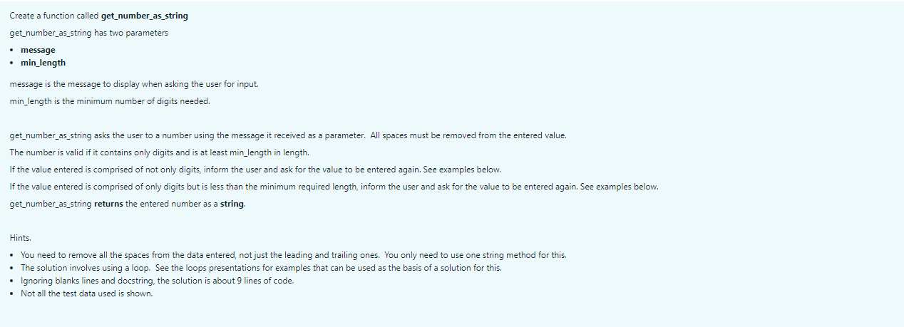 Solved Create a function called get_number_as_string | Chegg.com Solved Create a function called get_number_as_string | Chegg.com