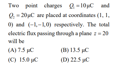 Solved Two point charges 2 = 10 °C and Q2 = 20°C are placed | Chegg.com