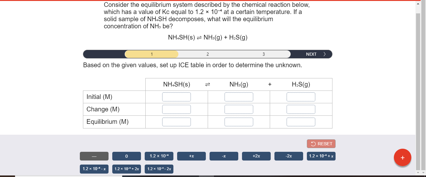 Solved Consider The Equilibrium System Described By The C
