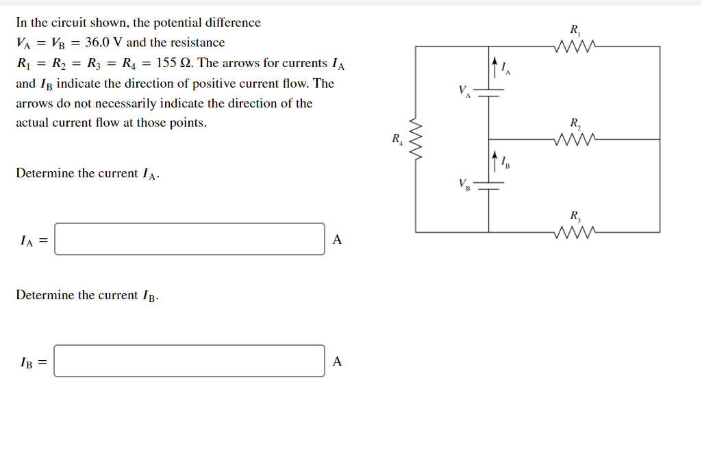 Solved In the circuit shown, the potential difference | Chegg.com