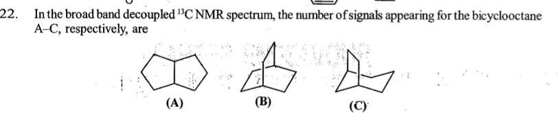 Solved In the broad band decoupled "C NMR spectrum, the | Chegg.com
