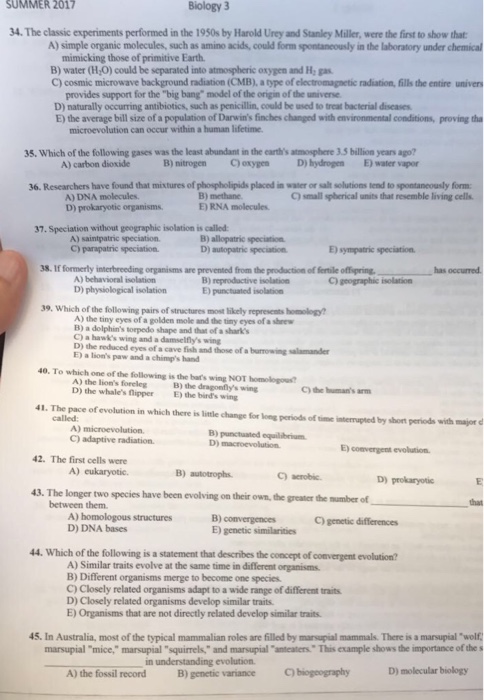 Solved The classic experiments performed in the 1950s by | Chegg.com