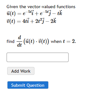Solved Given the vector-valued | Chegg.com