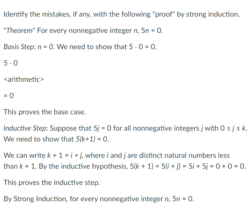 Solved Identify the mistakes, if any, with the following | Chegg.com