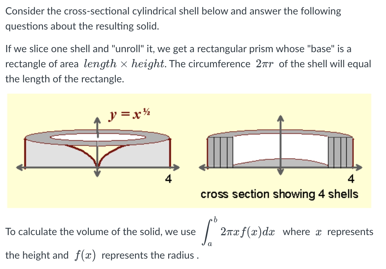 Solved Consider the cross-sectional cylindrical shell below | Chegg.com