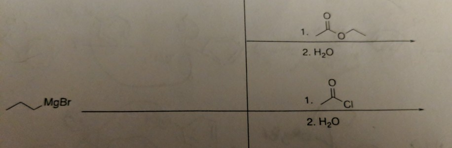 Solved Draw the product formed when excess CH3CH2CH2MgBr is | Chegg.com