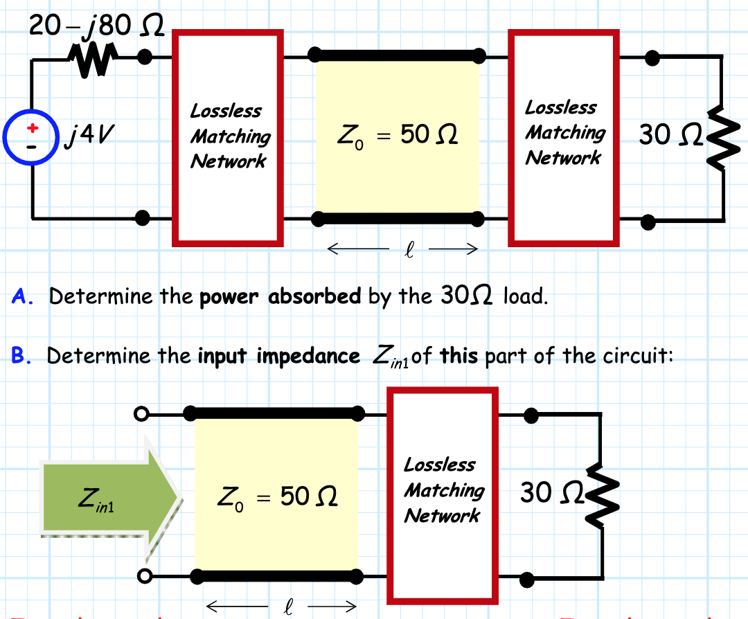 Solved The two lossless matching networks in the circuit | Chegg.com
