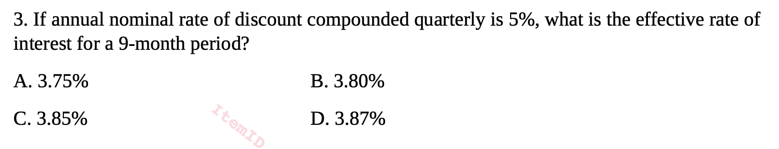 Solved 3. If annual nominal rate of discount compounded | Chegg.com